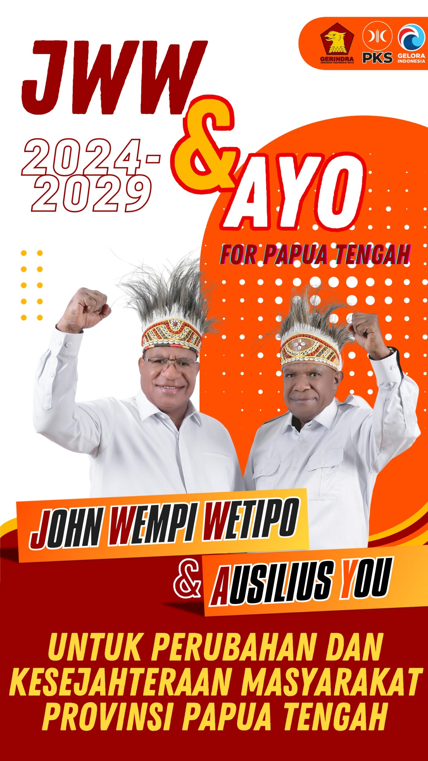 Yuk Kenali Visi dan Misi Bapaslon Gubernur Papua Tengah, JWW-AYO ...